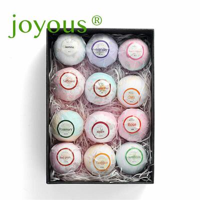 joyous花瓣系列套装礼盒 速卖bath bomb沐浴泡澡球气泡弹爆炸爆款