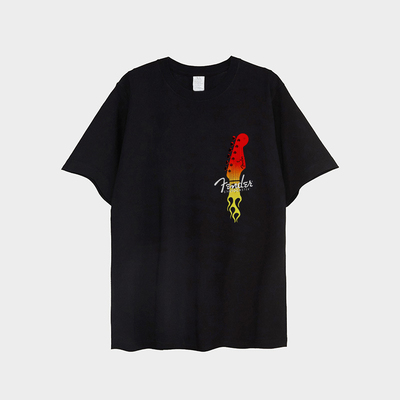 fender吉他印花T恤短袖