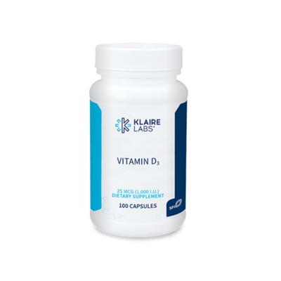 KLAIRE维生素D3 VITAMIN D3 (1,000 IU)100粒/瓶海外直邮