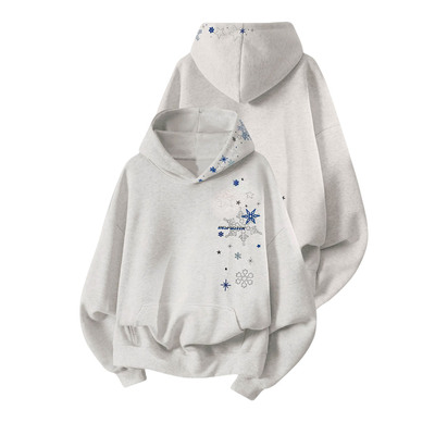 美式加绒加厚刺绣连帽运动卫衣男款秋冬季2025新款宽松青少年上衣