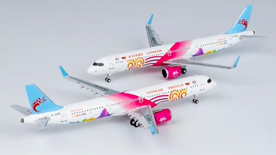 NG Model浙江长龙航空空客A321neo 飞机模型1:400合金收藏摆件
