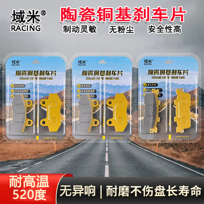 适用力刻踏板车金浪Chinf318前后刹车片LK250T LK300T耐磨碟刹片