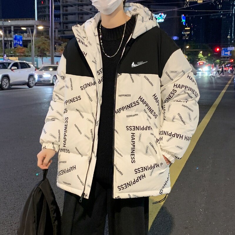 耐克顿羽绒棉服男士秋冬季新款宽松大码休闲百搭连帽棉服外套潮流