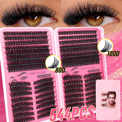 544 Cluster 30D False Eyelash Adhesive Extension Set假睫毛