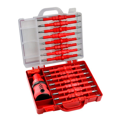 Ratchet screwdriver 34 in 1 set of repair tools棘轮螺丝刀