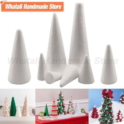 Christmas Polystyrene Styrofoam Cone Flat Foam Cone For Part