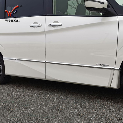 适用于日产Serena C27前后期高配外车门电镀防擦撞保护装饰亮条