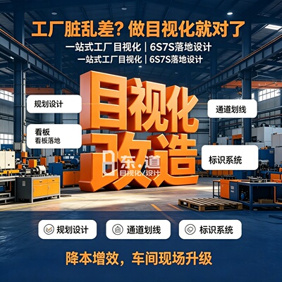 工厂目视化设计/精细化布局/6S7S管理/改造/3D效果图制作现场对接