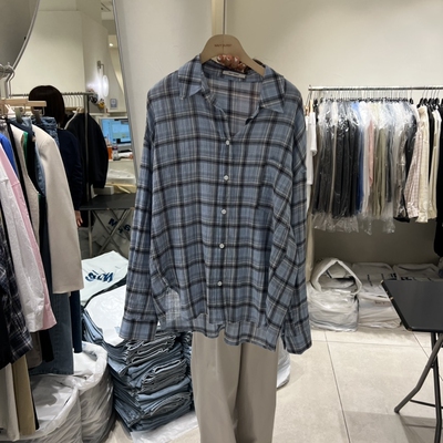 NAVY BURST韩国代购㊣女士新品时尚26春夏热卖推荐衬衫格子