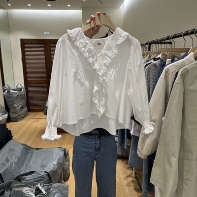 GILLI东大门㊣代购女士新品人气休闲时尚推荐真品热卖25秋冬衬衫