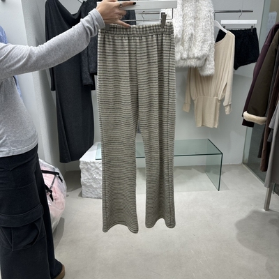 NEUTER东大门㊣直邮女士新品时尚真品25秋冬推荐休闲裤条纹