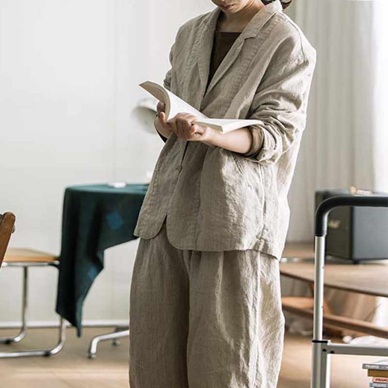 服装裁剪纸样女装春秋文艺宽松西服休闲西装外套上衣来料加工定制