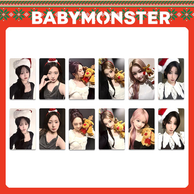 BABYMONSTER圣诞随机卡日本CHRISTMAS小卡宝怪日区周边自印卡礼物
