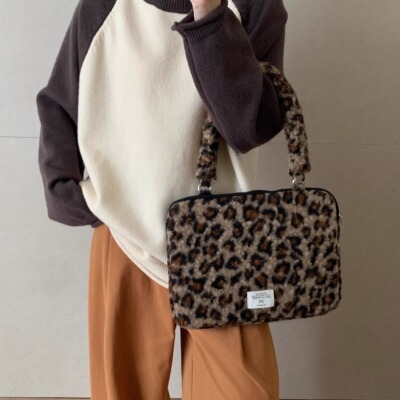 笔记本电脑包14寸2024新款豹纹