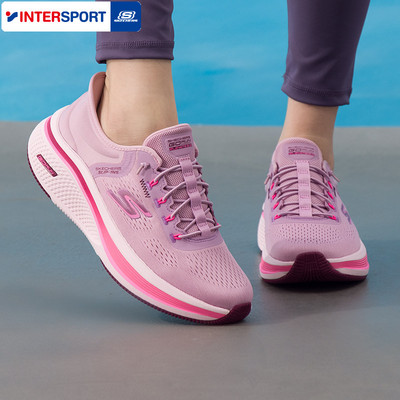 Skechers斯凯奇正品女士网面鞋透气闪穿鞋减震运动鞋跑步鞋129006