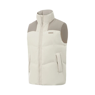 李宁羽绒马甲男子2025冬新款反伍系列80%鸭绒保暖羽绒外套AMRV029