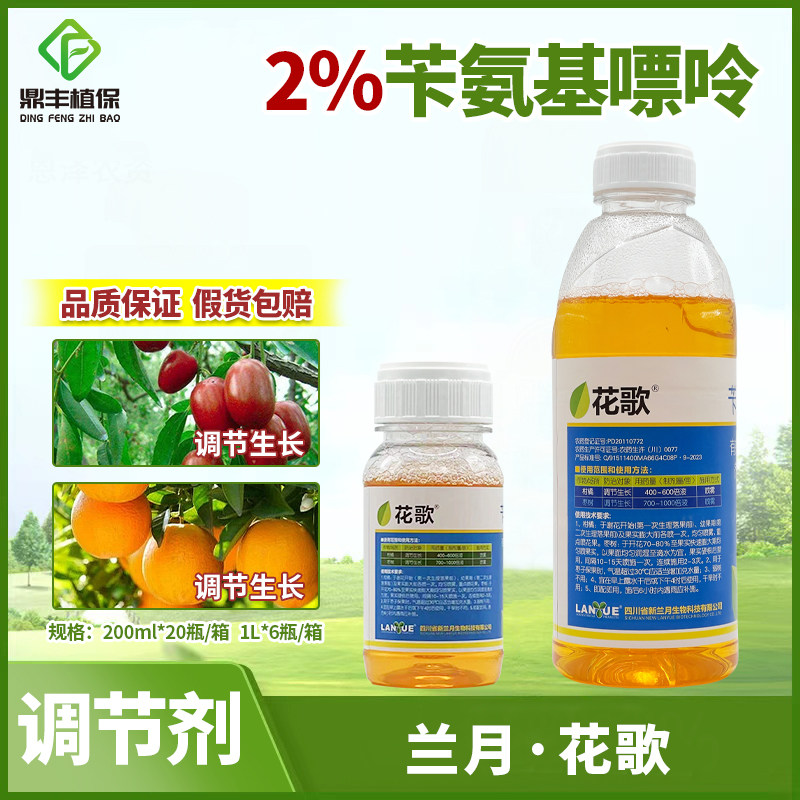 兰月花歌2%苄氨基嘌呤柑橘枣树促花芽分化细胞分裂生长调节剂