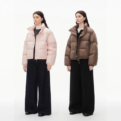 90白鸭绒短款羽绒服inrm立领