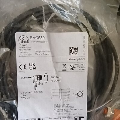 议价IFM易福门EVC530传感器连接线5米德国可维修