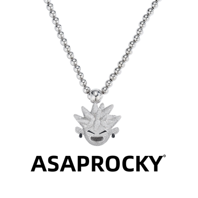 ASAPROCKY男女KT2满锆石嘻哈项链