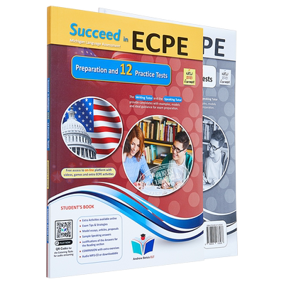 Succeed in Michigan ECPE Practice Tests 美国密歇根英语ECPE证书考试备考宝典 2021年考纲12套模拟题自学套装