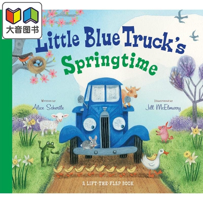 Little Blue Truck's Springtime 蓝色小卡车，春天来了 英文原版 进口原版 4岁以上 儿童纸板书 Alice Schertle
