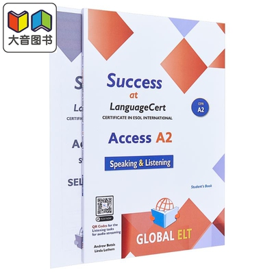 Success at LanguageCert A2 ESOL SELT Self-study Edition 朗思英语考试少儿A2备考模拟测试套装教辅书 附答案 大音