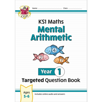 New KS1 Maths Mental Arithmetic Targeted Question Bo KS1数学一年级心算目标题集练习册含在线答案和音频测试 大音