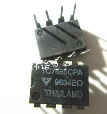 ICL7660 ICL7660SCPAZ DIP8 CMOS直流转换器+5V 转 -5V