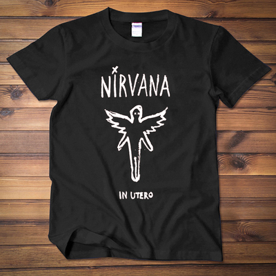 涅槃乐队摇滚母体Grunge纯棉短袖T恤科特柯本 kurt cobain 半袖