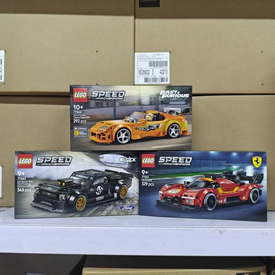 LEGO乐高超级赛车77260丰田77261法拉利77262福特跑车积木玩具