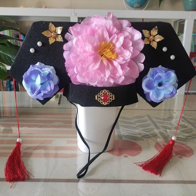 甄嬛传头饰皇后娘娘旗头格格帽成人古装演出表演佩戴拍照丫环头饰