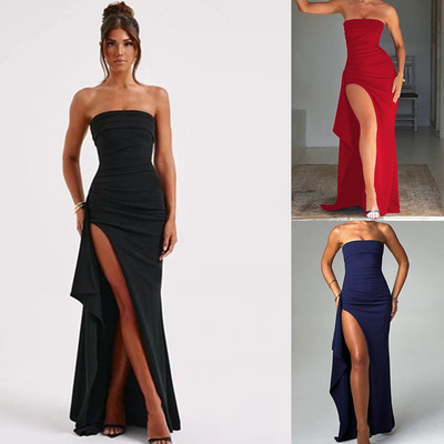 2025 explosive new dress high sensibility halter strap spice