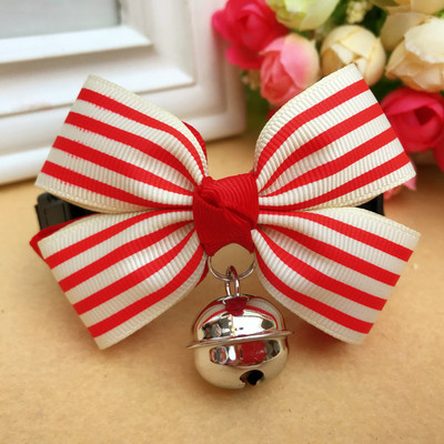 狗铃铛项圈猫领结宠物领结领带蝴蝶结项链猫领结泰迪比熊挂饰品