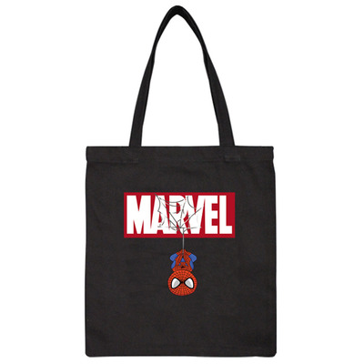 Marvel Spider Man  Canvas Bag 卡通可爱蜘蛛侠印花帆布包手提袋