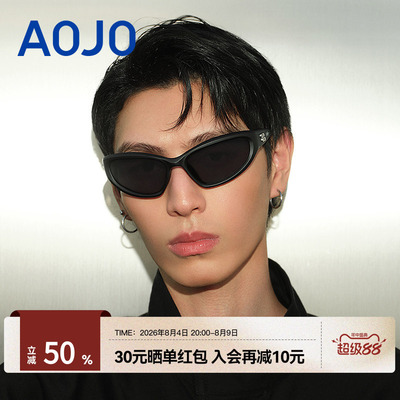 AOJO澳镜墨镜男新款时尚高级感男窄框太阳镜潮AJ108SM223