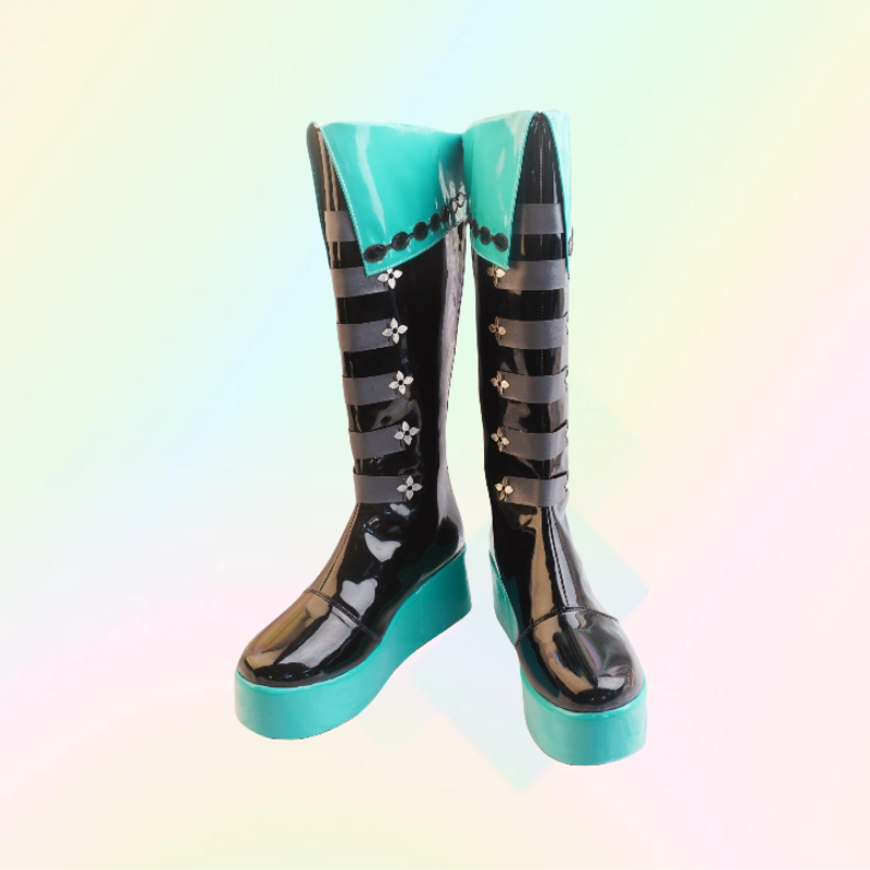 初音 COS MIKU小浣熊 COSPLAY鞋动漫游戏道具鞋定制