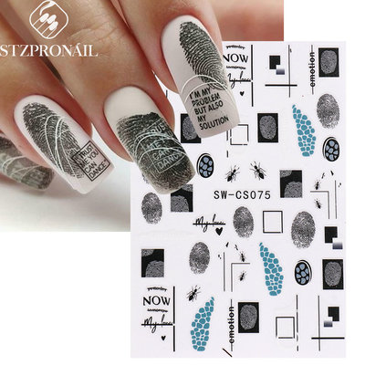 Nail Stickers Valentine's Day Love Valentine's Fingerprint G