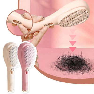 Self-Cleaning Hair Brush Anti-Static Massage Comb Retractabl