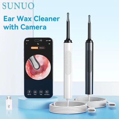 Ear Wax Cleaner with Camera 3.5mm Earwax Clean Otoscope 500W