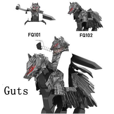 Guts Building Blocks Berserk? Figures Toy Wolf Mount Minifig