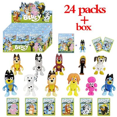 Anime bluey Blind Box figures Mystery Box game Doll Figure P