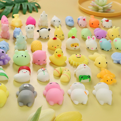 10-60 PCS Kawaii Squishies Mochi Anima Squishy Toys for