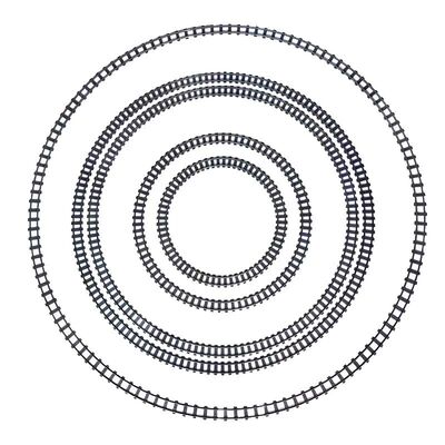 City Trains Switch Flexible Tracks Straight Curved Rails Cro