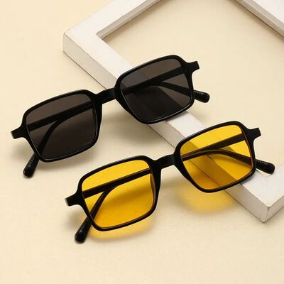 Frame Sunglasses Sun-Protective UV375 Black Shades Glasses S