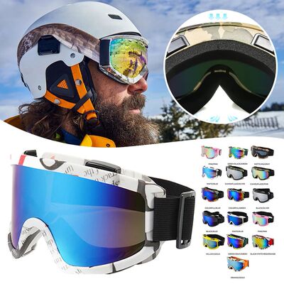 Double Layer Ski Goggles With Colorful Lens Sand-Proof Polar