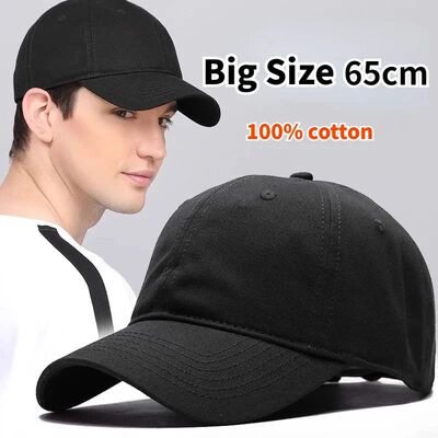 Big Size Cap Men Large Head Baseball Cap for Man Summer Soft