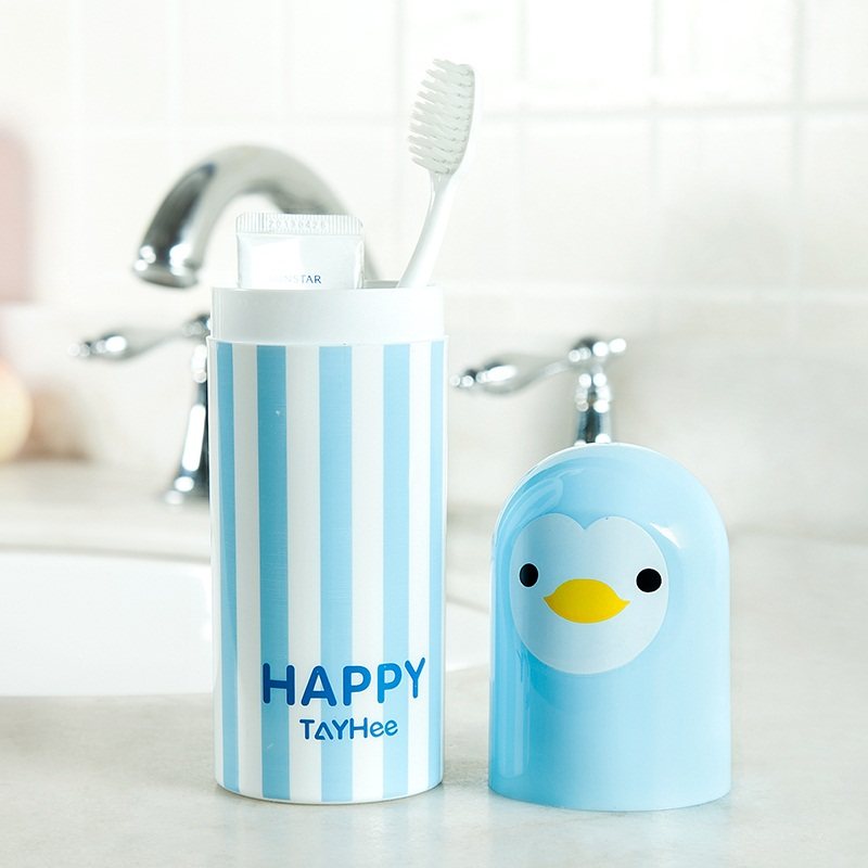 Buy (Bulk Buy) 2pcs travel portable duck-shaped toothbrush box with ...
