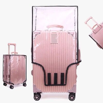 Dust-proof See Through Luggage Cover Protector Bag PVC Full