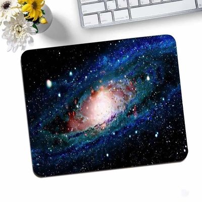 Galaxy Small Gaming Mouse Pad Deskmat Rubber Mat non-slip An